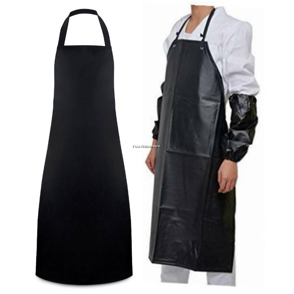 Homeline PVC Waterproof Oil Proof Butcher Apron Apron Kerja Kalis Air ...