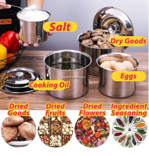 Toffi Stainless Steel Condiment Bowl Spices Sauce Storage Container ...