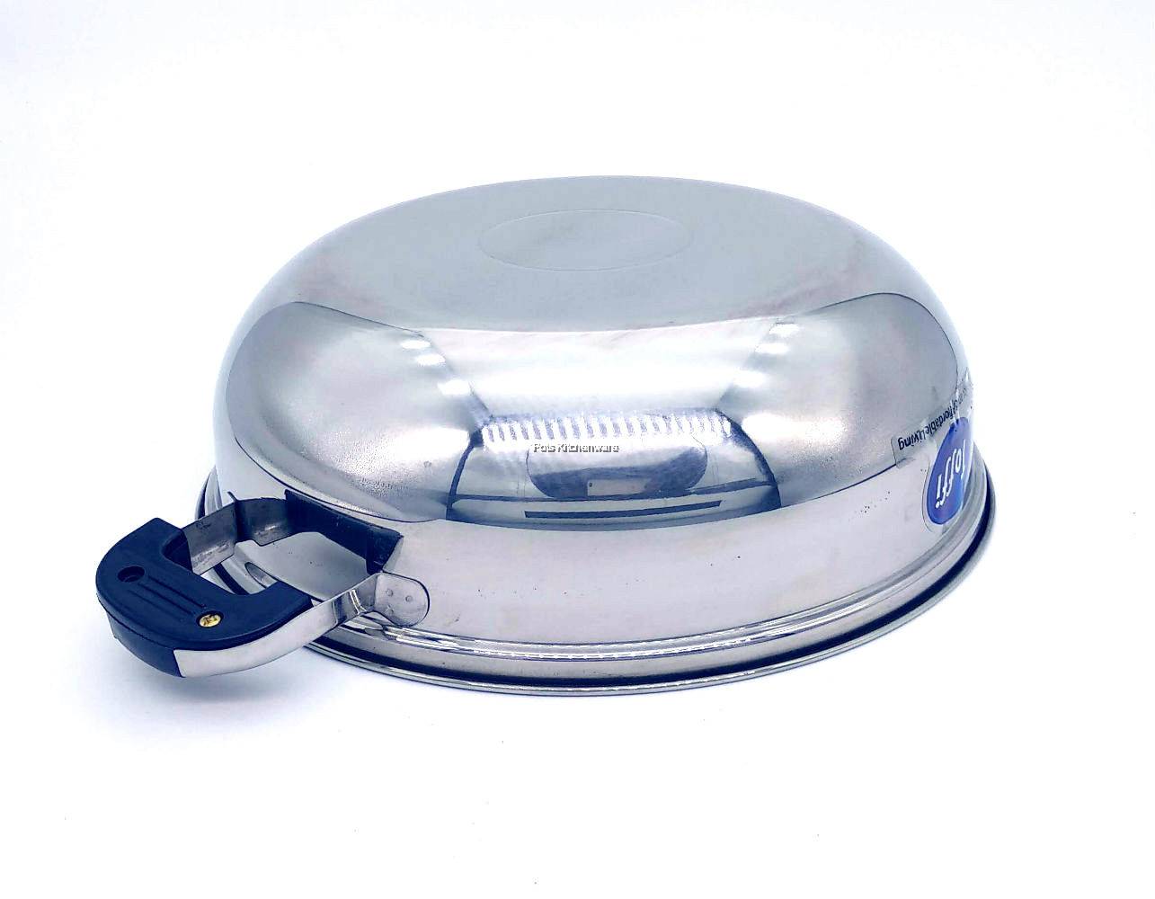 Toffi Stainless Steel Steamboat Pot with Glass/Steel Lid with/without ...