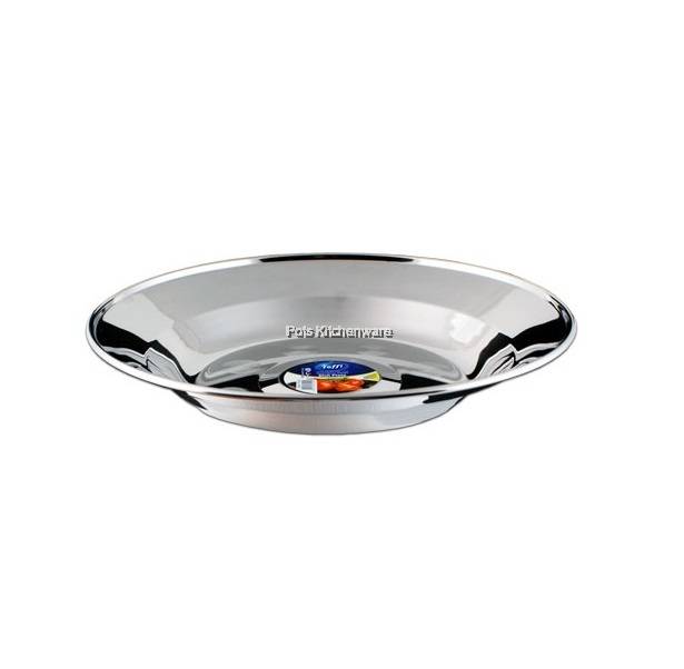 Toffi 2pcs Stainless Steel Round Rice Plate Dish Plate Pinggan Bulat ...