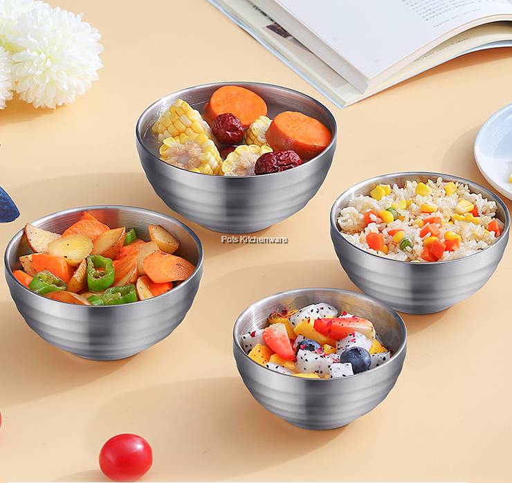 Toffi High Quality Stainless Steel Mirror Polish Double Layer Anti ...