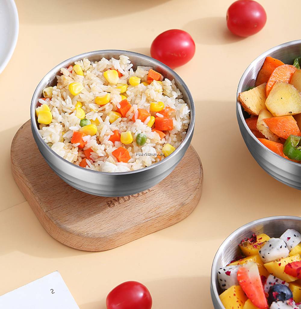 Toffi High Quality Stainless Steel Mirror Polish Double Layer Anti ...