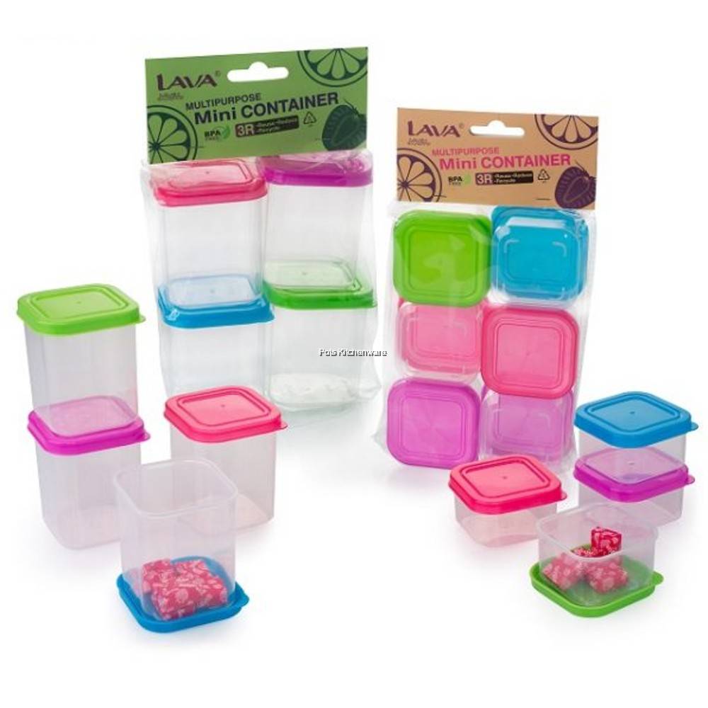 Lava 95ML(6pcs) /190ML(4pcs) Mini BPA Free Plastic Candy Cookies Food ...