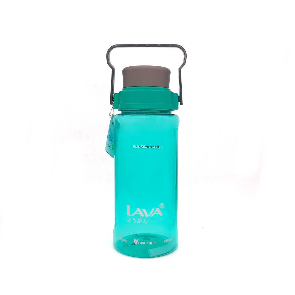 2L / 2.8L Lava BPA-Free Tritan Water Bottle Drinking Tumbler with Straw Handle Botol Air Besar ...
