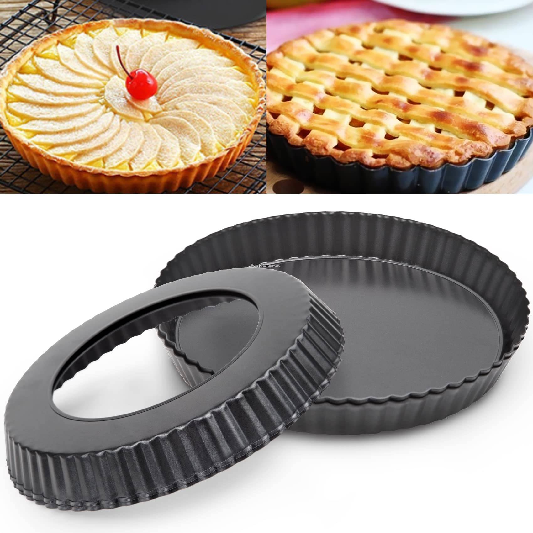 Non-stick Loose-Based Round Cake Pan Pie Mould Pizza Mold Loyang Betuk ...