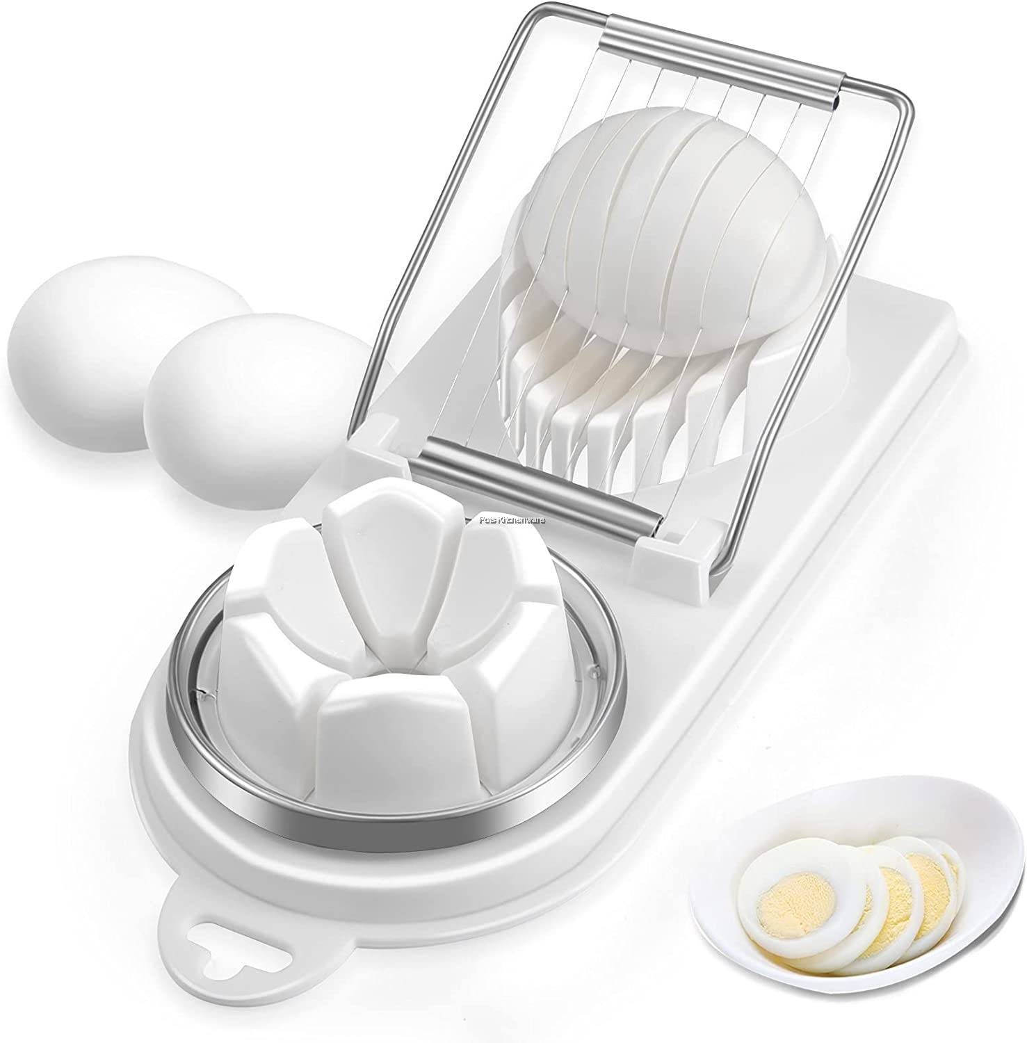 KTL 2 in 1 Hard Boiled Egg Cutter Egg Slicer Egg Divider Pemotong Telur ...