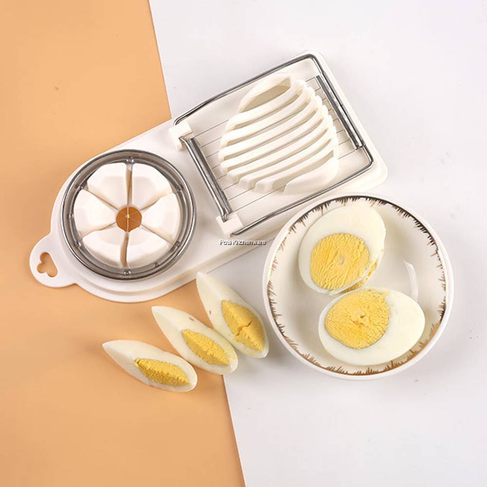 KTL 2 in 1 Hard Boiled Egg Cutter Egg Slicer Egg Divider Pemotong Telur ...