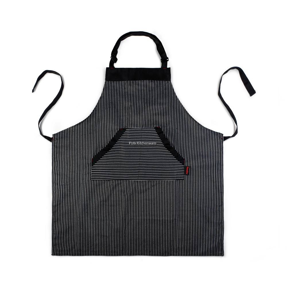 Homeline Two Pocket Cotton Polyester Bib Chef Apron Barista Bartender ...