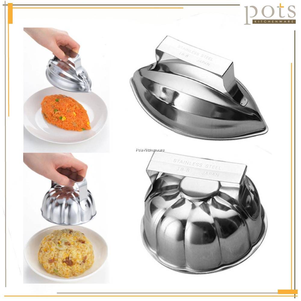 Japanese Style Stainless Steel 18.8 Rice Mold Omurice Mold Omelette ...