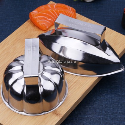 Japanese Style Stainless Steel 18.8 Rice Mold Omurice Mold Omelette ...