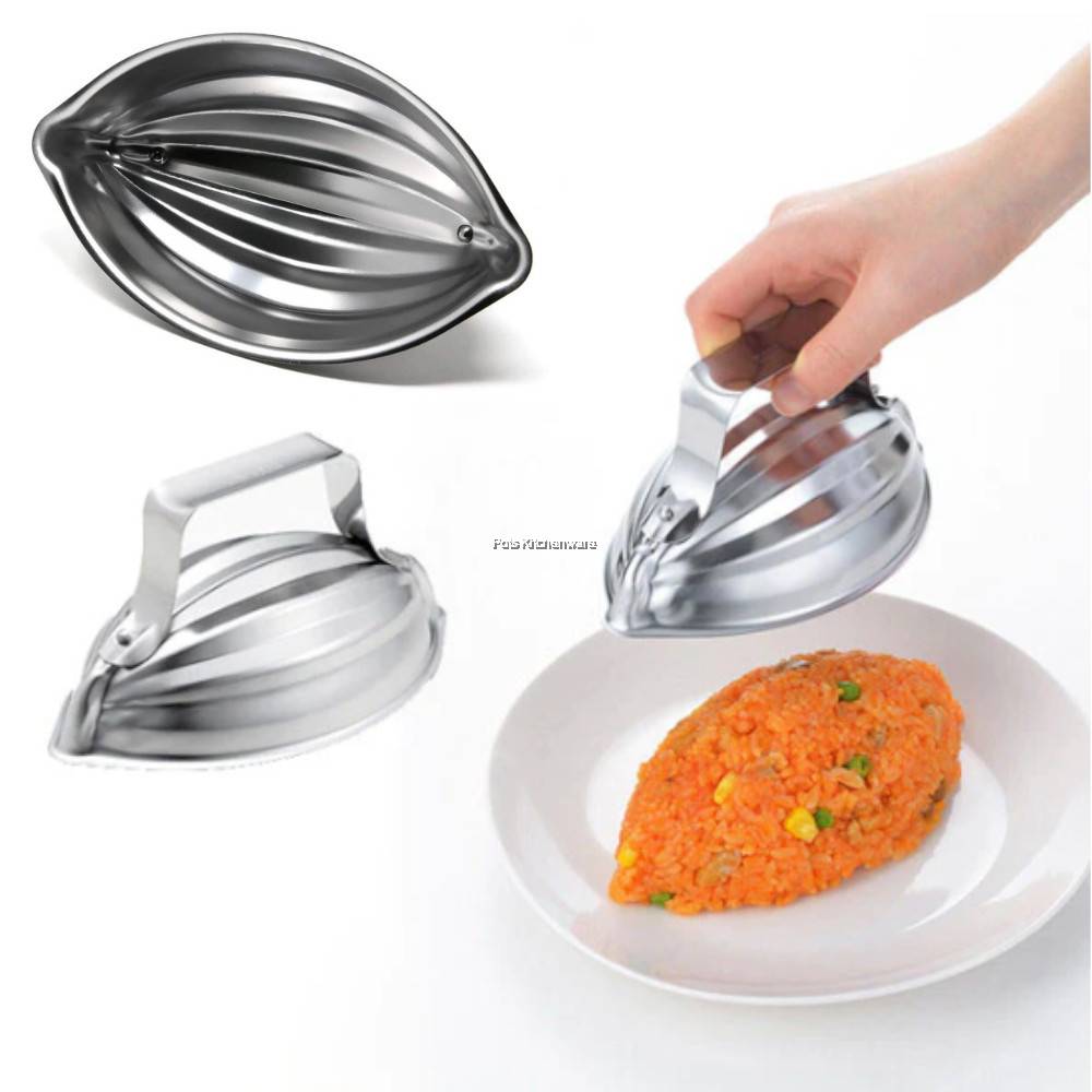 Japanese Style Stainless Steel 18.8 Rice Mold Omurice Mold Omelette ...