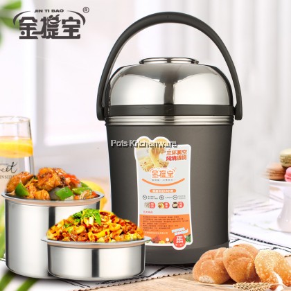 Stainless Steel SUS304 Thermos Insulated Vacuum Keep Warm Pot Thermal ...