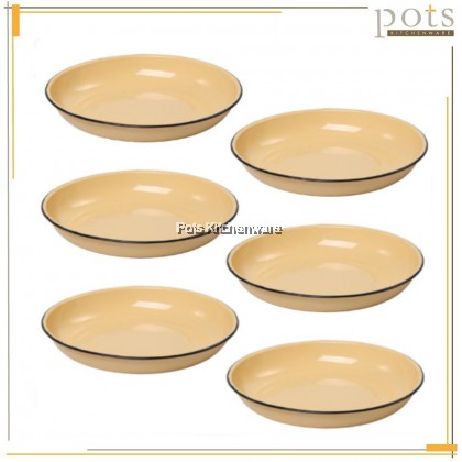 3pcs Enamel Plate Vintage Traditional Rice Plate Enamel Dish Plate ...