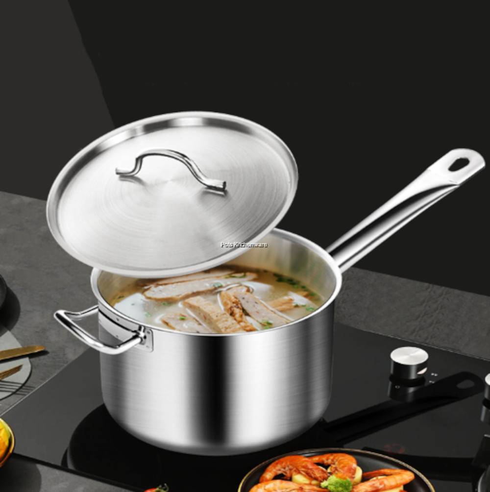 Toffi Stainless Steel Heavy Duty Sandwich Bottom Saucepan Milk Pot with ...