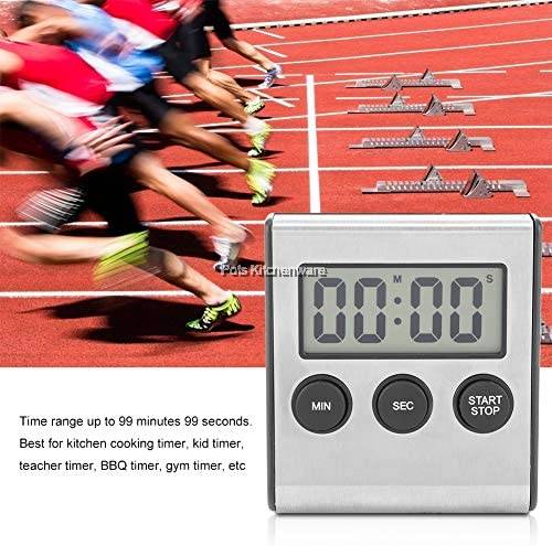 LCD Digital Kitchen Cooking Baking Timer Wall Mounted Magnetic ...