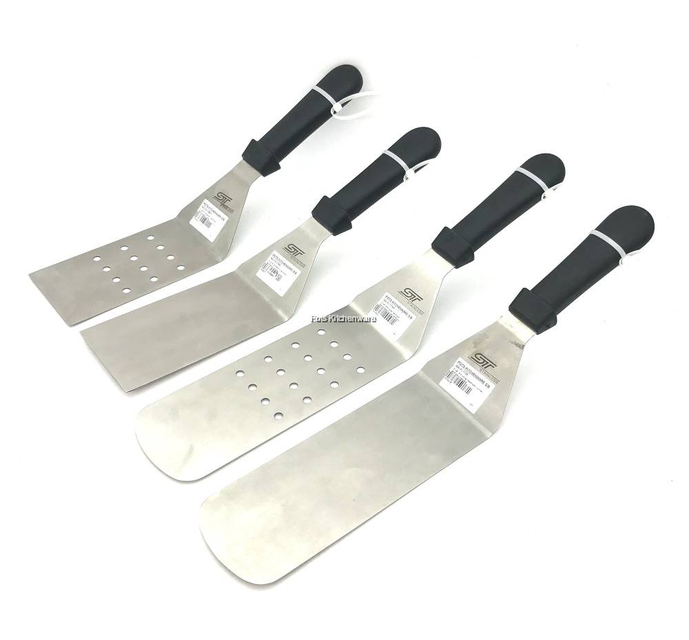 Stainless Steel Teppanyaki BBQ Grill Griddle Turner / Perforated Turner ...