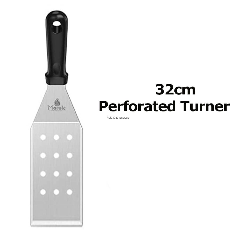 Stainless Steel Sudip Teppanyaki BBQ Grill Griddle Turner Slotted ...