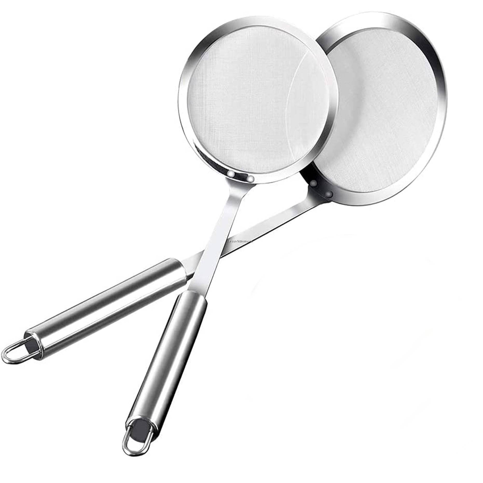 Toffi Stainless Steel Fine Mesh Oil Strainer Spoon Skimmer Flour Sieve ...