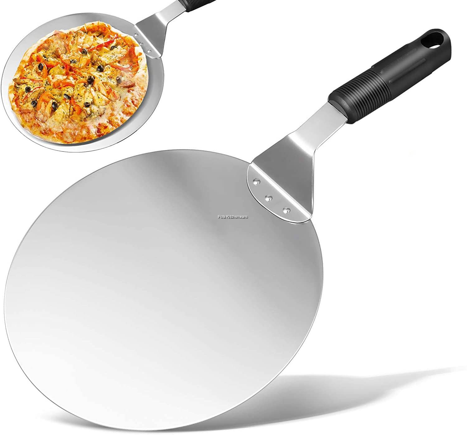 12inch Stainless Steel Cake Lifter Pizza Paddle Lifter Oven Peel ...