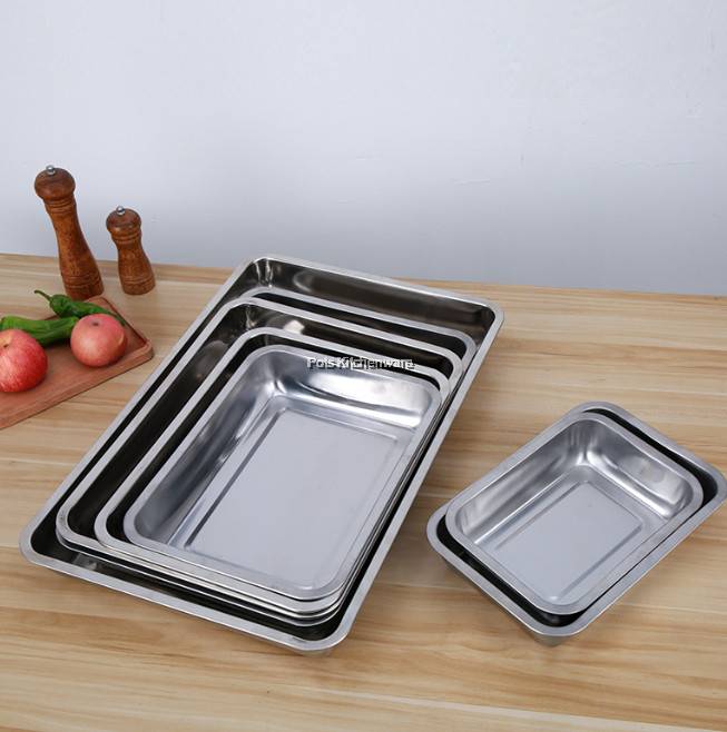 Toffi Stainless Steel Oven Rectangular Baking Pan Serving Tray Dulang ...