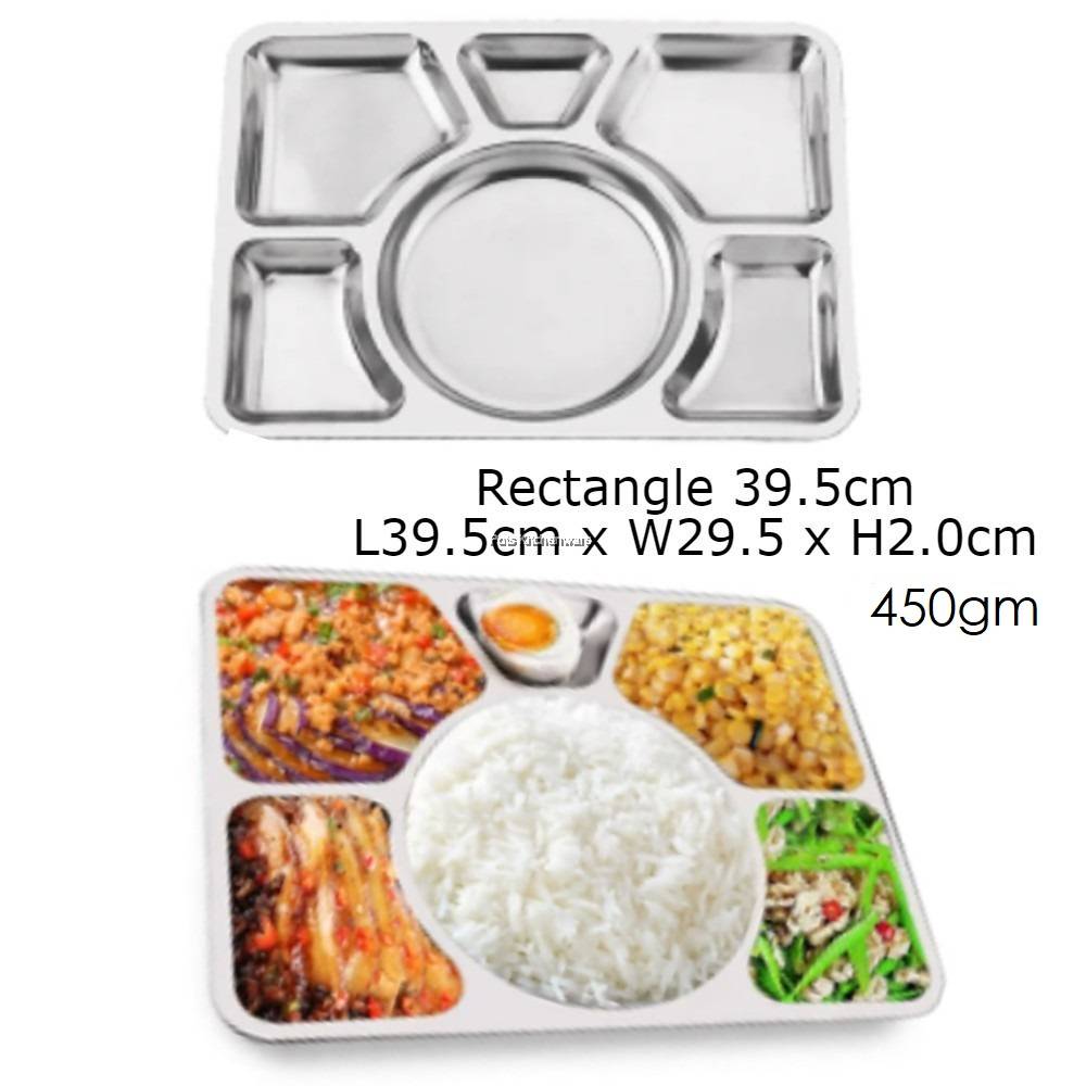 Toffi Stainless Steel 304 Compartment Fast Food Canteen Dish Roti Canai ...