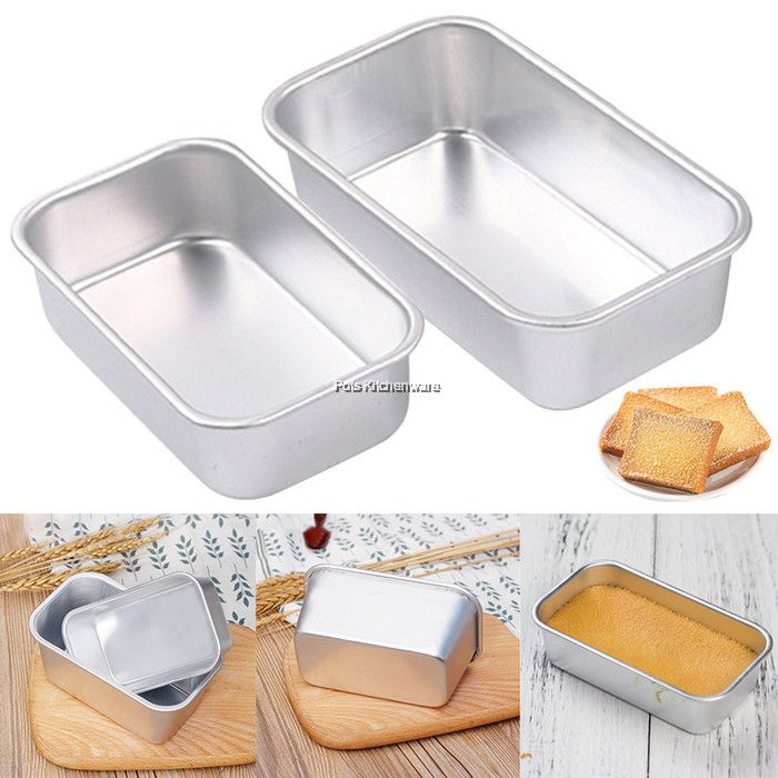 Aluminum Bakery Deep Tray Cake Tin Bread Loaf Pan Loyang Roti Kek ...