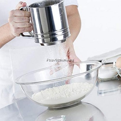 Stainless Steel Mesh Flour Sifter Sifting Strainer Shifter Cup Penapis ...