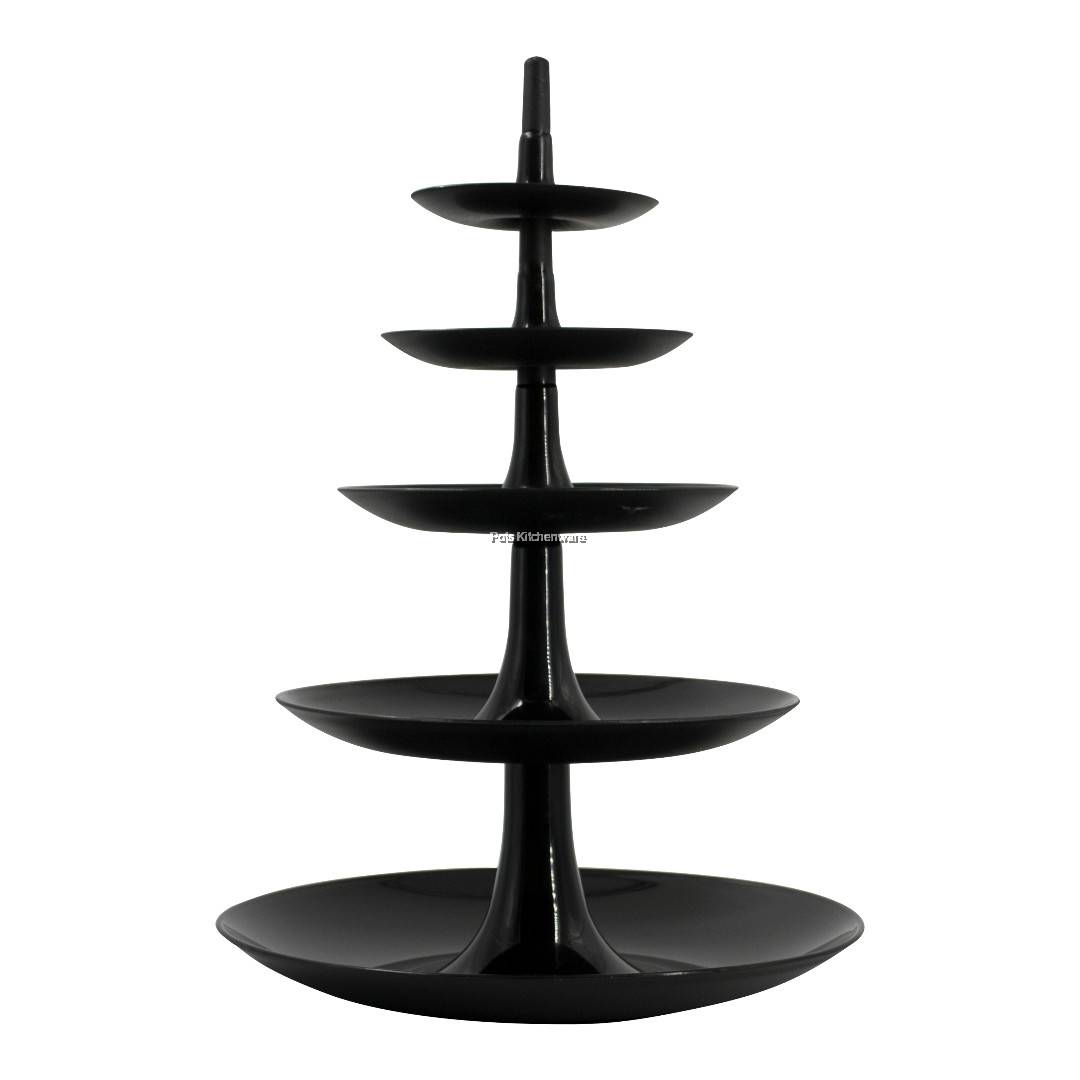 Felton 5 Tier Plastic Dessert Serving Stand High-Tea Rack 下午茶点心架 Rak ...