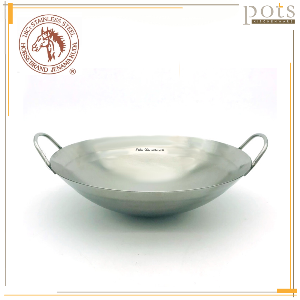 Horse Brand Stainless Steel 18CR Mini Small Size Wok Kuali Saiz Kecil ...