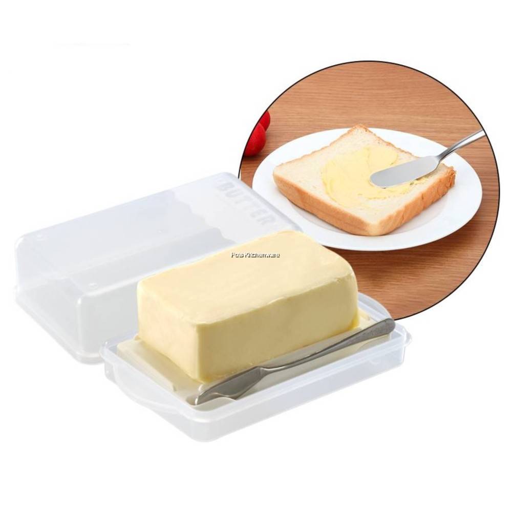 Elianware BPA FREE Plastic Microwavable Transparent Butter Case ...