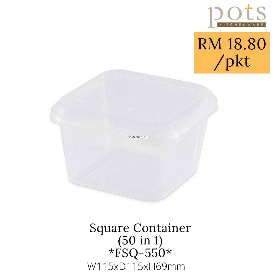 Felton BPA Free Plastic Round Rectangle Square Disposable Take Away ...
