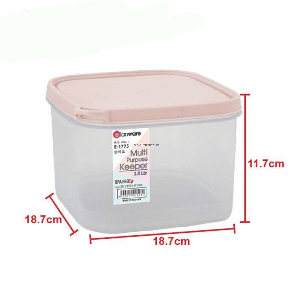 Elianware BPA Free Plastic Stackable Airtight Food Snack Container ...