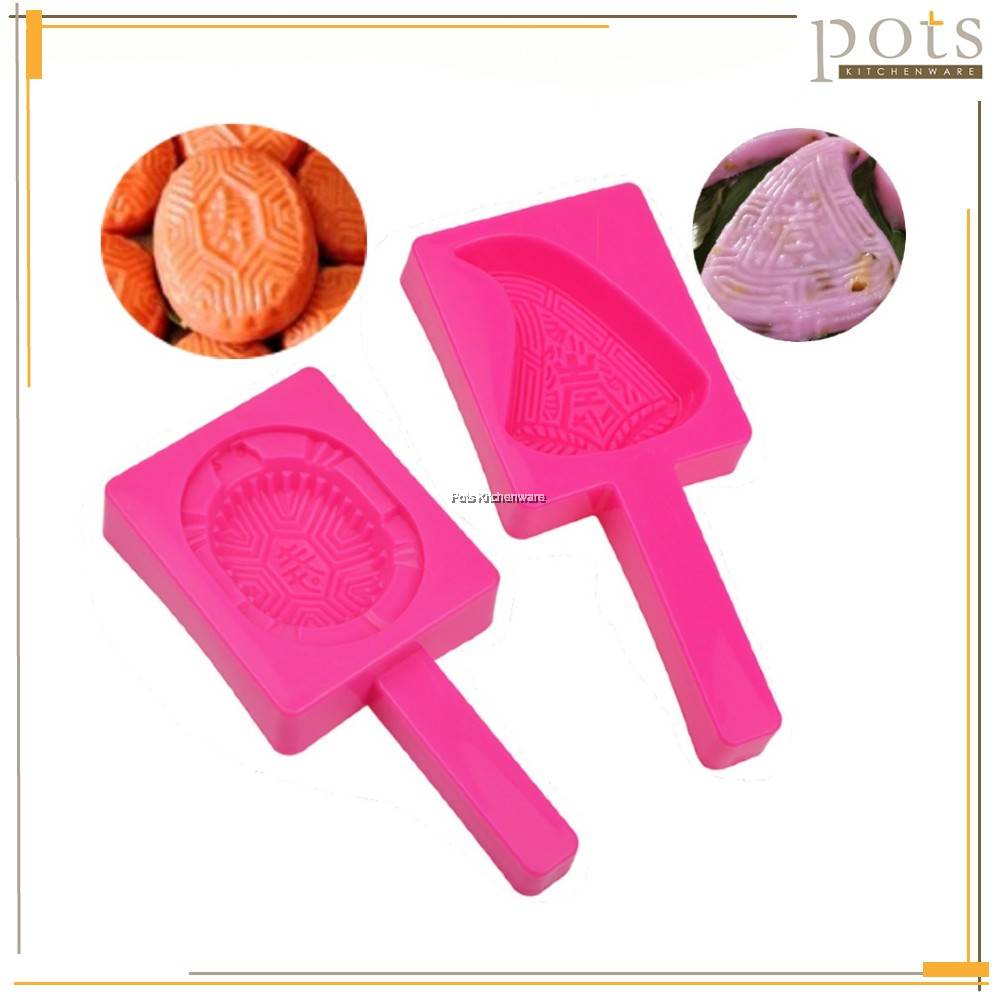TeoChew Kuih Ang Ku Kueh Mould Red Tortoise Cake Plastic Mold - 22061332M