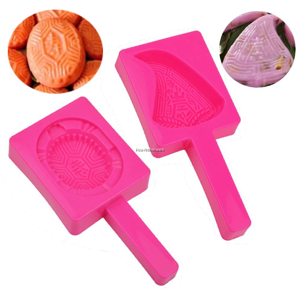 TeoChew Kuih Ang Ku Kueh Mould Red Tortoise Cake Plastic Mold - 22061332M