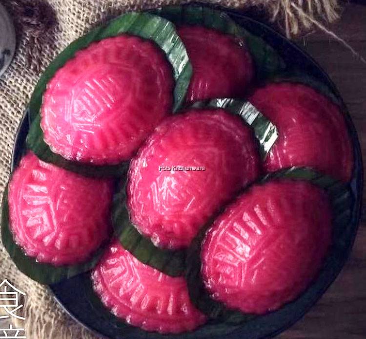 TeoChew Kuih Ang Ku Kueh Mould Red Tortoise Cake Plastic Mold - 22061332M