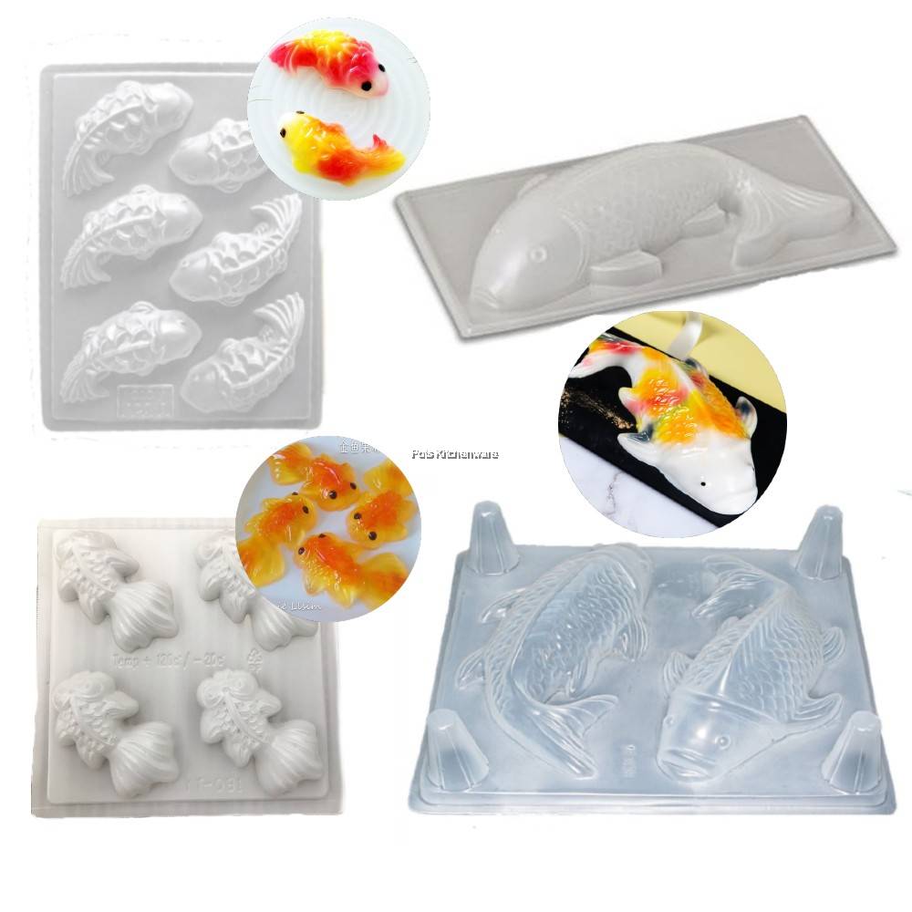 3D Koi Fish Goldfish Jelly Pudding Mold Ikan Agar Agar Mould - PL842M