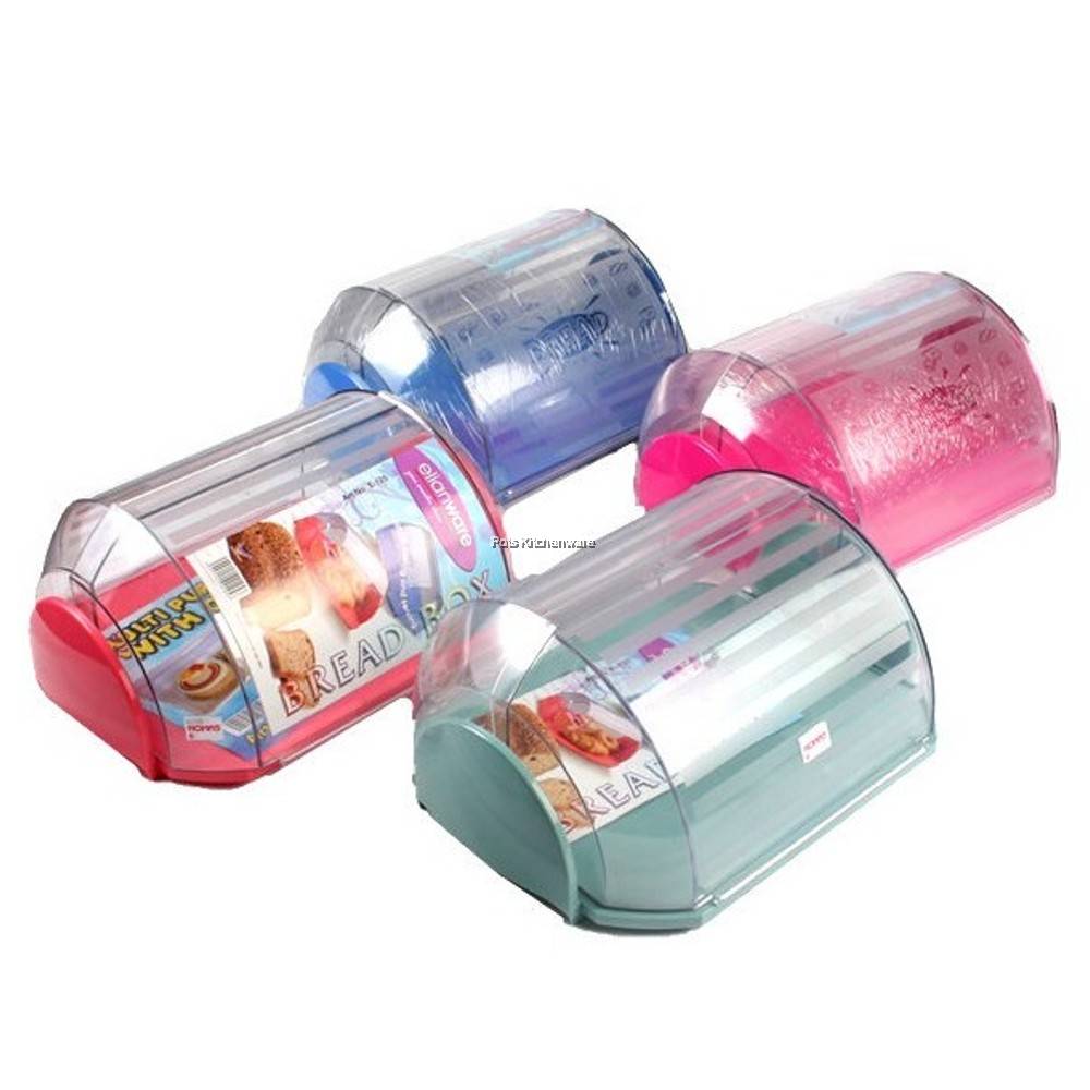 Elianware BPA FREE Plastic Bread Box Cakes Container with Cover - E125