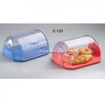 Elianware BPA FREE Plastic Bread Box Cakes Container with Cover - E125