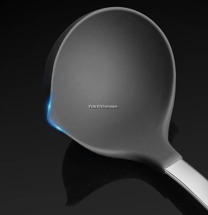 Toffi SUS304 Stainless Steel Silicone Asian Slotted Turner Ladle Asian ...