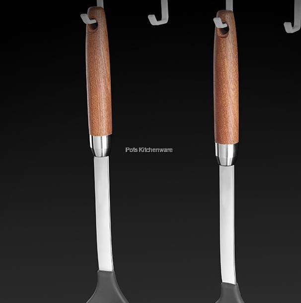 Toffi SUS304 Stainless Steel Silicone Asian Slotted Turner Ladle Asian ...