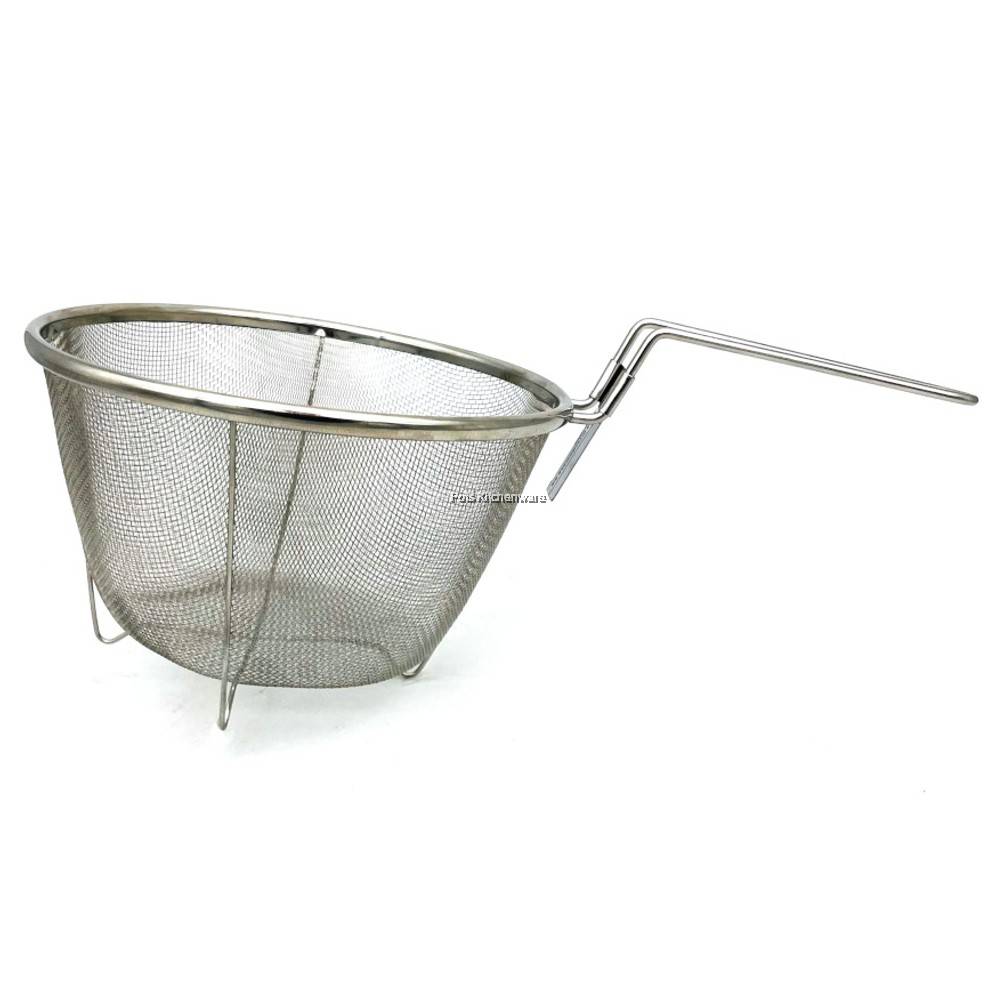 Stainless Steel Flat Bottom Deep Colander Strainer Wire Mesh with ...