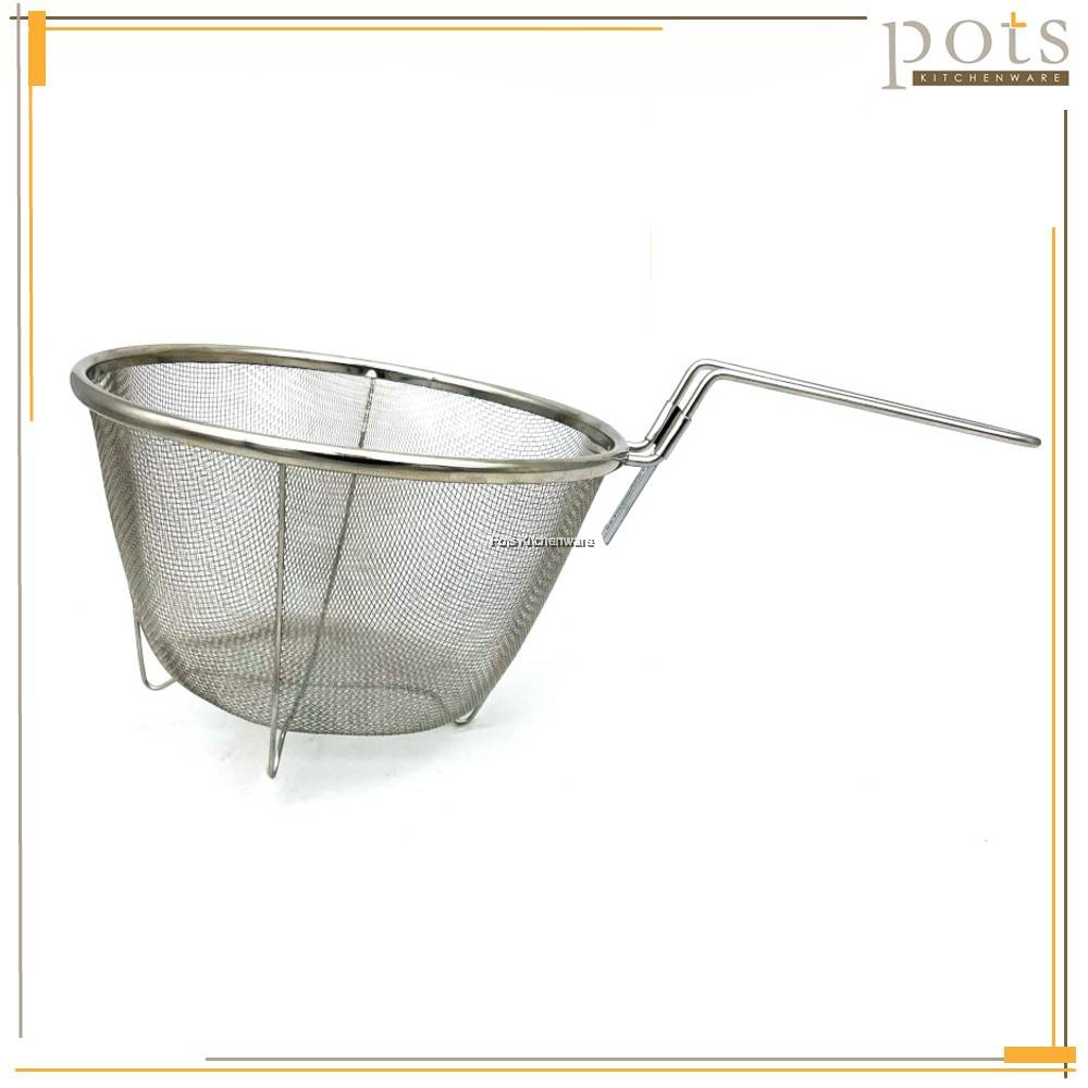 Stainless Steel Flat Bottom Deep Colander Strainer Wire Mesh with ...