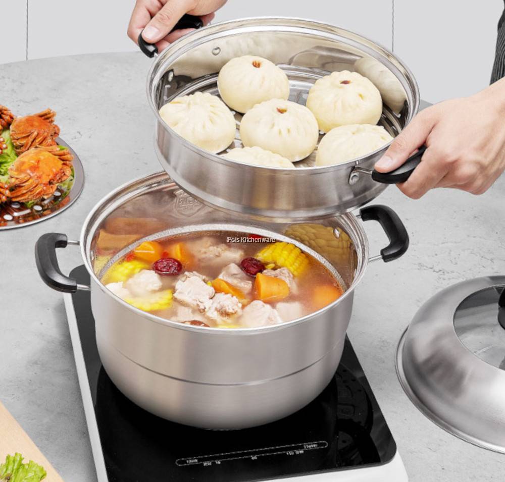 Stainless Steel SUS 304 High Quality Multi-function Steamer Steaming Pot (30cm/32cm/34cm/36cm ...