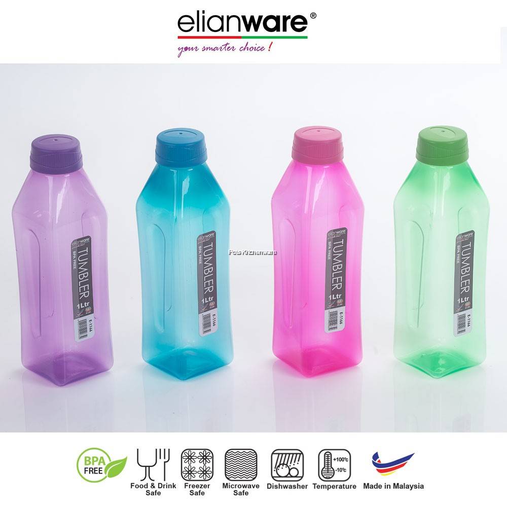 Elianware 1000ml BPA Free Water Tumbler Bottle Botol Air 水罐水壶 - E1166