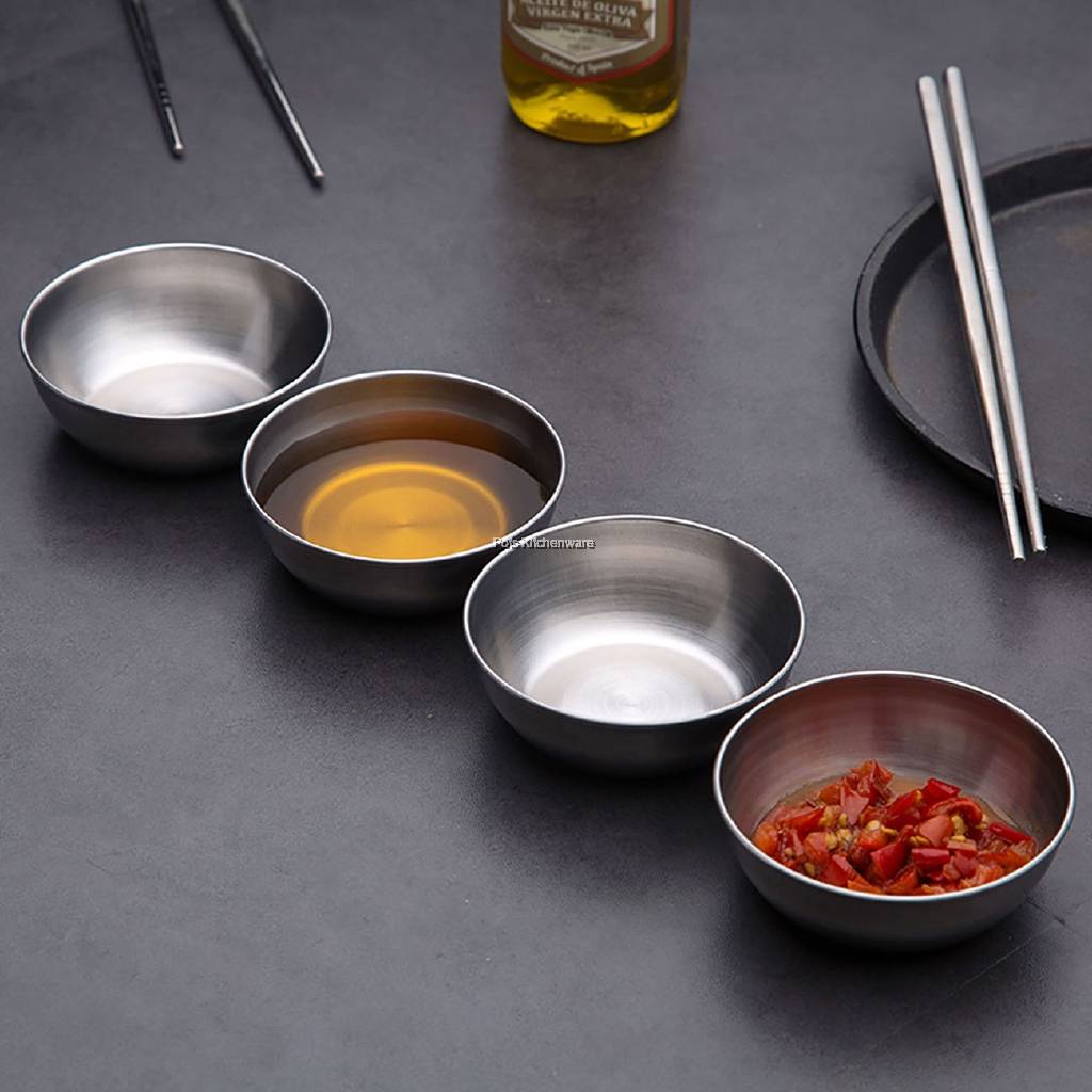 Toffi SUS304 Stainless Steel Korean Dishes Rice Bowl Condiment Sauce ...