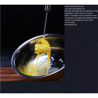 Stainless Steel Round Ball Coil Spring Egg Whisk Mixer Beater ...