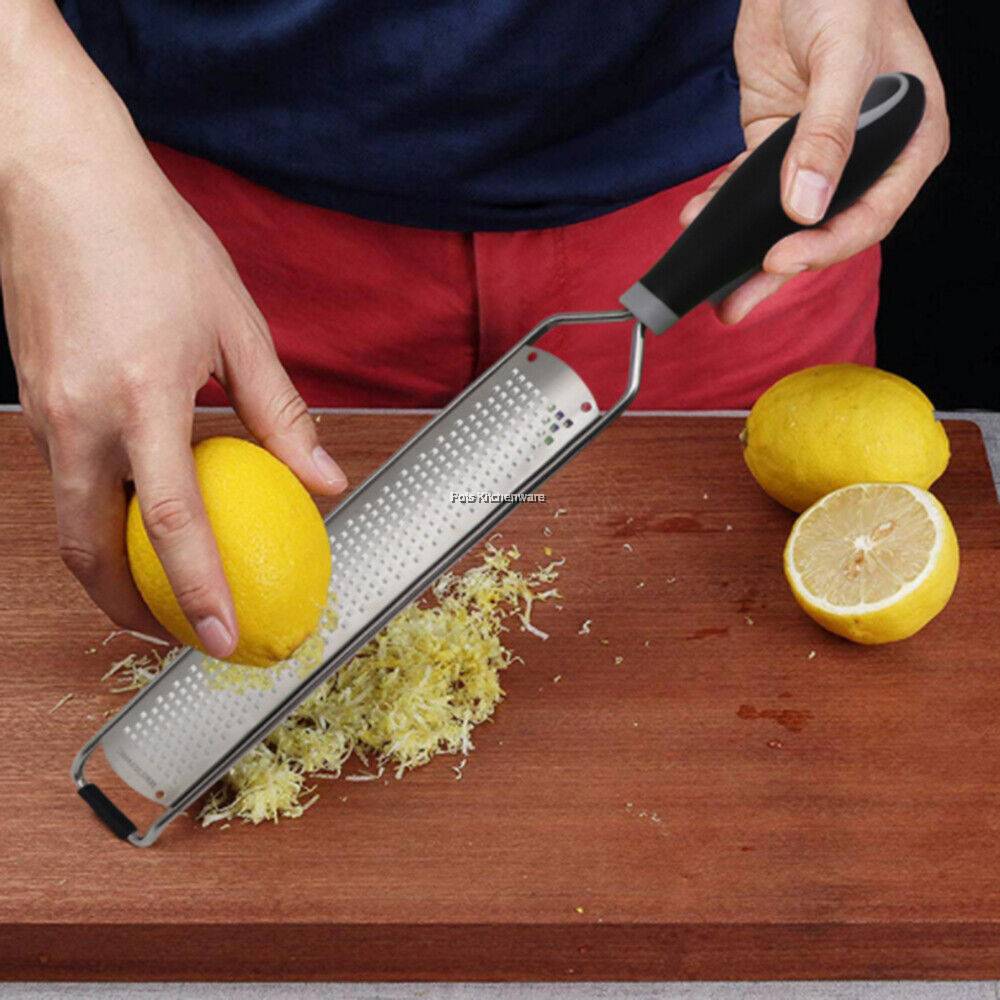 Stainless Steel 18/10 2in1 Long Cheese Grater Rust-Proof Potato Slicer ...