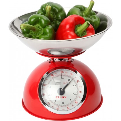 Camry 5kg Analogue Display Mechanical Dial Spring Scale Weighing Scale with 2L Bowl Penimbang ...