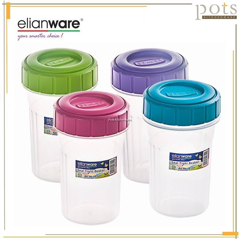 2pcs 350ml Elianware BPA FREE Food Grade Shaker Beaker Container Cup - E311