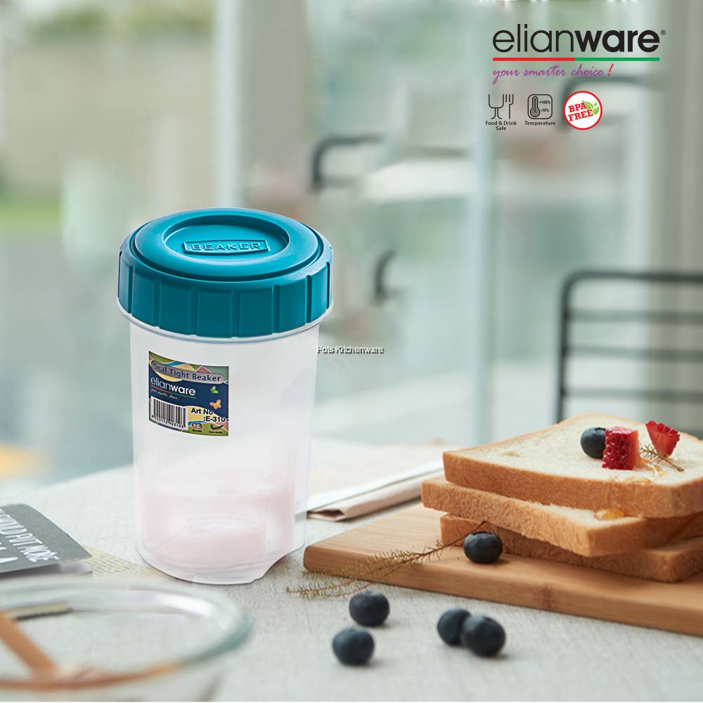 2pcs 350ml Elianware BPA FREE Food Grade Shaker Beaker Container Cup - E311